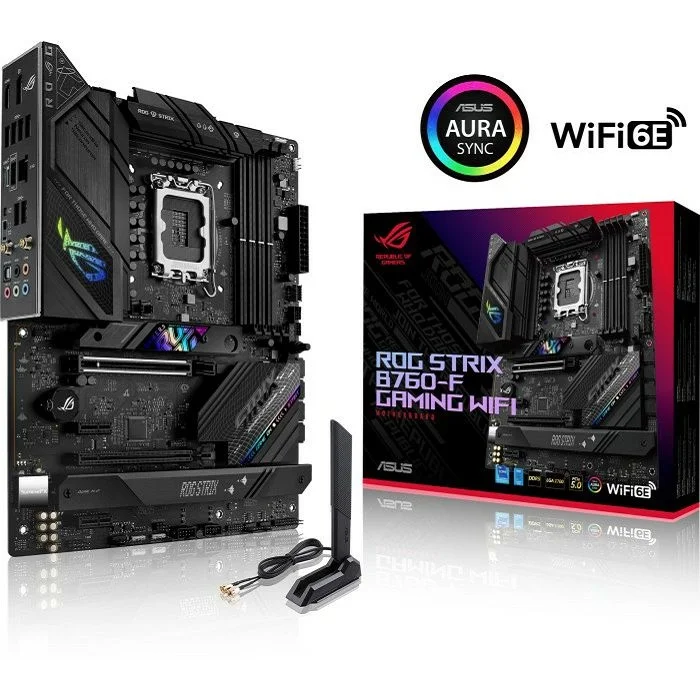 ASUS ROG STRIX B760-F GAMING WIFI matična ploča LGA1700 DDR5 ATX Wi-Fi 6E 90MB1CT0-M0EAY0