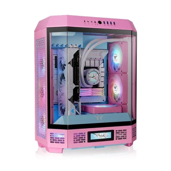 Thermaltake The Tower 600 Mid Tower kućište kaljeno staklo Bubble Pink CA-1Z1-00MAWN-00