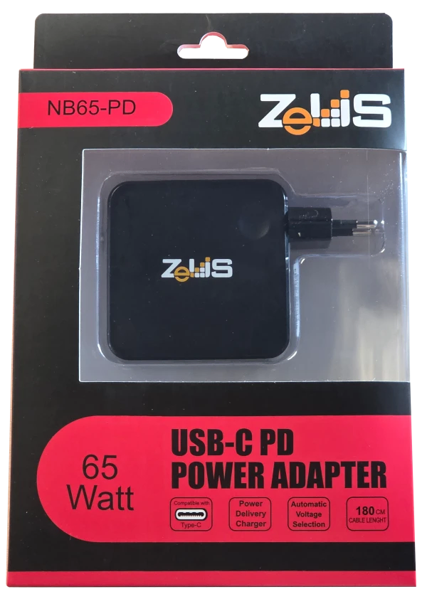 ZEUS univerzalni USB-C punjač 65W za laptop, tablet i telefon ZUS-NB65 PDC