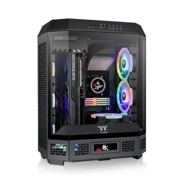 Thermaltake The Tower 600 Black kućište Mid Tower ATX kaljeno staklo crno CA-1Z1-00M1WN-00