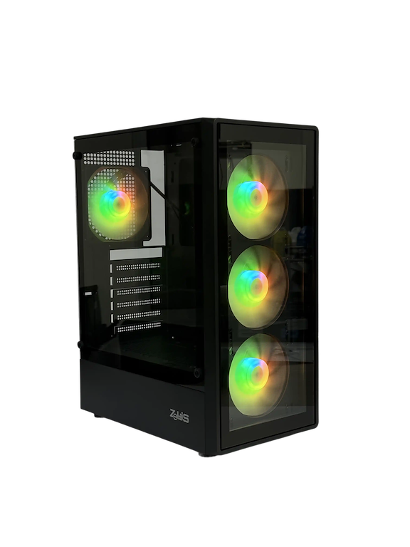 Zeus HA-05G Midi Tower kućište sa napajanjem 600W i 4 ARGB ventilatora