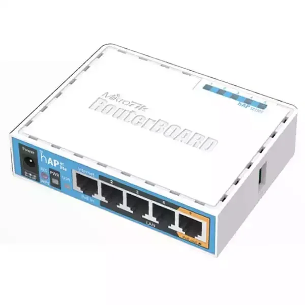 MikroTik hAP ac lite Wi-Fi 5 ruter AC750 dual band 5x LAN USB PoE izlaz RB952Ui-5ac2nD