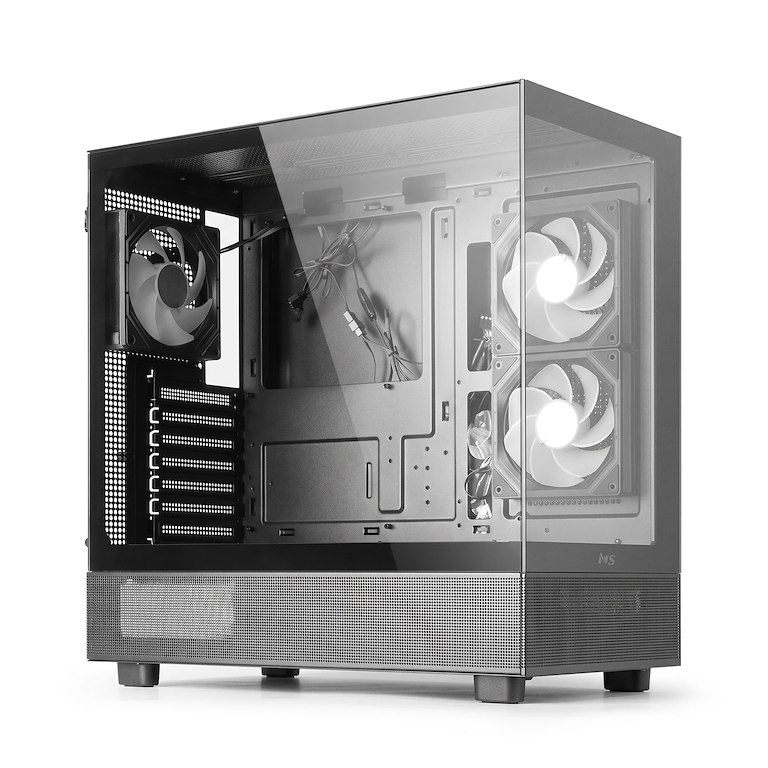 MS Fighter V330 gejmersko kućište ATX sa 3 ARGB ventilatora