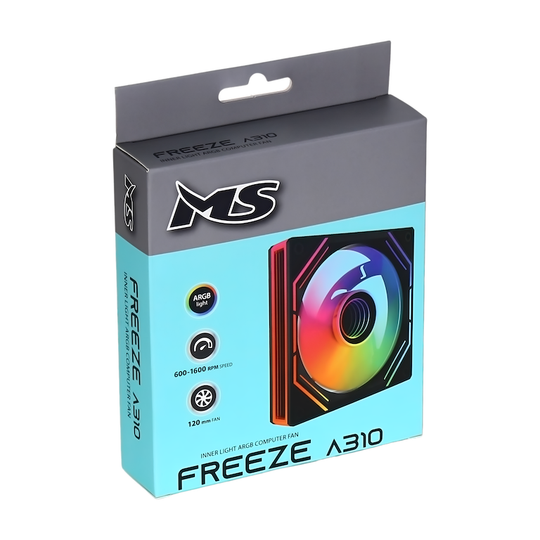 MS Freeze A310 A-RGB ventilator za kućište 120 mm crni MSC30025