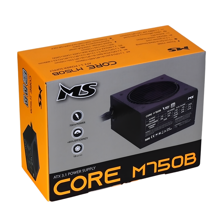 MS CORE M750B napajanje 750W ATX 3.1
