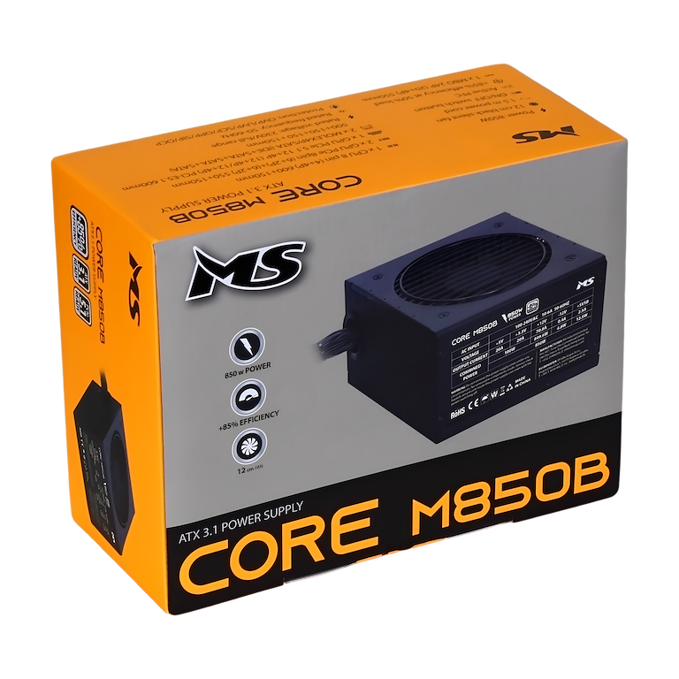 MS CORE M850B napajanje 850W ATX 3.1