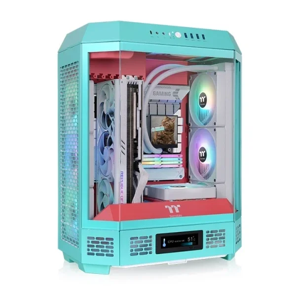 Thermaltake The Tower 600 Mint Strawberry kućište Mid Tower, 2 x 140 mm ventilatora CA-1Z1-00MLWN-00