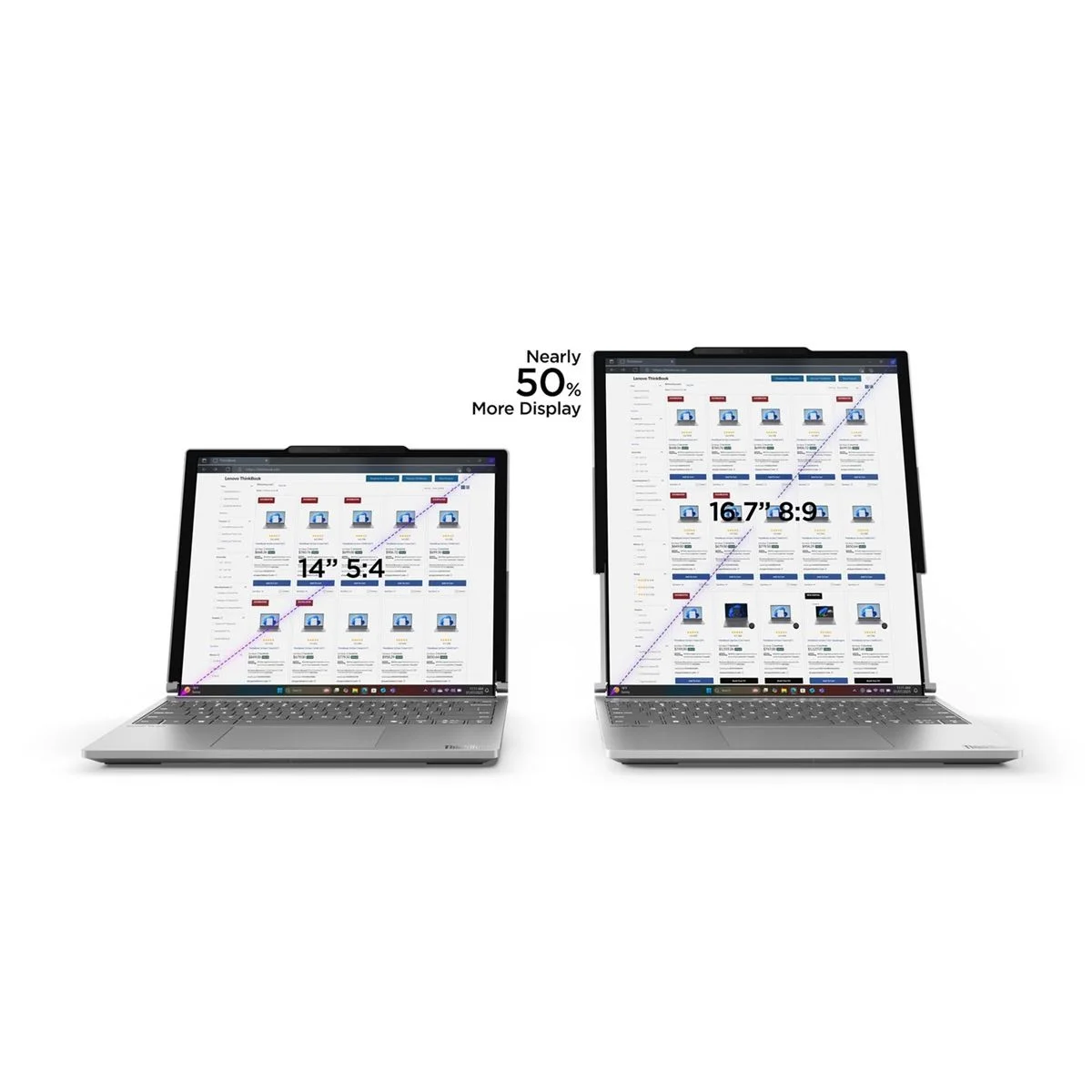 Lenovo ThinkBook Plus G6 Rollable laptop 14"/16.7" OLED Core Ultra 7 258V 32GB 1TB SSD Win11 Pro 21TR000JRM