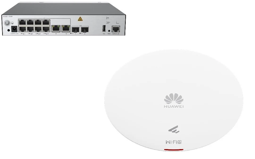 Huawei eKit komplet WLAN kontroler i Wi-Fi 6 pristupna tačka 10x GE 2x 10GE SFP+ AC650-128AP + AP361
