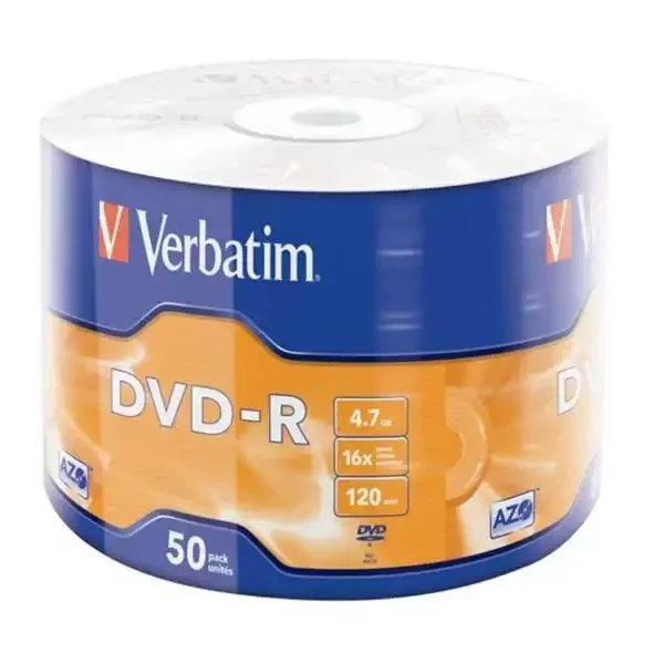Verbatim DVD-R 4.7 GB 16x Matt Silver AZO prazni diskovi 50 komada