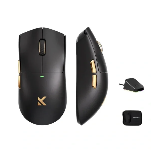 MCHOSE K7 Ultra Black bežični gejmerski miš PAW3950 42000 DPI 8K