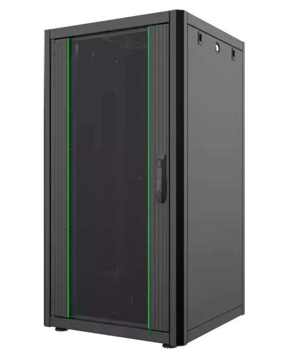 Mirsan MR.GTN18U66DE stojeći rek orman 18U 19" 600x600x1030 mm crni