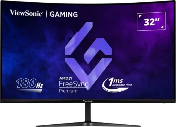 ViewSonic 32" zakrivljeni gaming monitor QHD VA 180Hz 1500R HDR10 VX3218C-2K