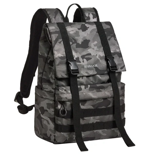 Rivacase Sherwood Rolltop ranac za laptop 15.6" 15 l siva camo 7621