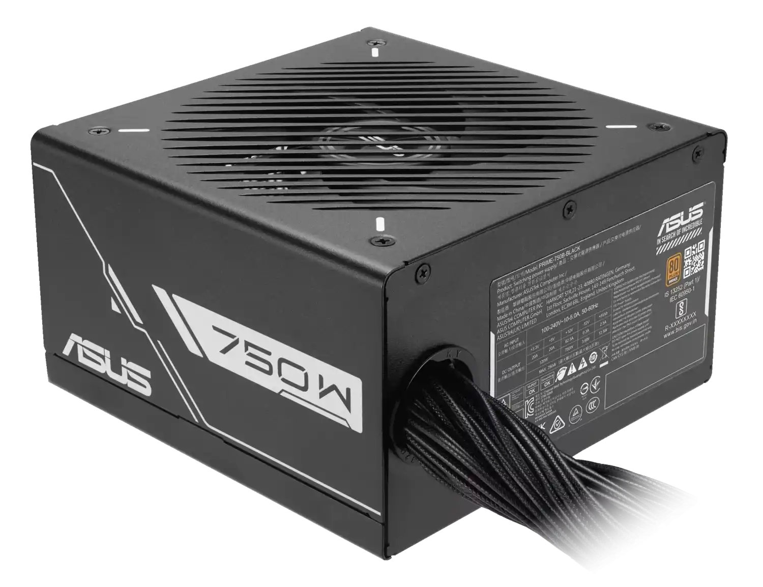 ASUS Prime 750B napajanje 750W ATX 80 Plus Bronze 90YE00Y0-B0NA00