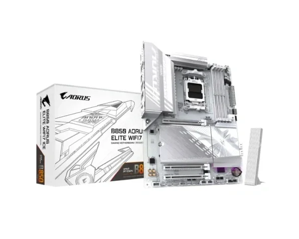 Gigabyte B850 AORUS ELITE WIFI7 ICE matična ploča AM5 DDR5 ATX Wi-Fi 7 B850 A ELITE WF7 ICE