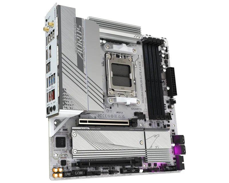 Gigabyte B650M AORUS ELITE AX ICE matična ploča AM5 DDR5 Micro-ATX PCIe 5.0
