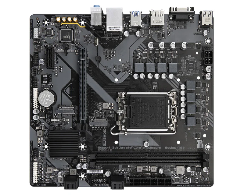 Gigabyte B760M E matična ploča LGA1700 DDR5 Micro-ATX