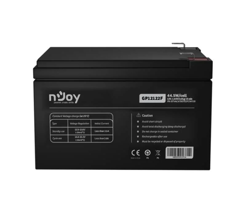 NJOY GP12122F baterija za UPS 12V 12Ah BTVACATBDTE2FCW01B
