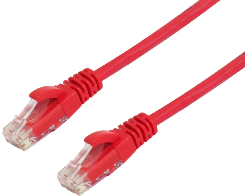 E-GREEN UTP Cat6 mrežni patch kabl 0.3 m crveni