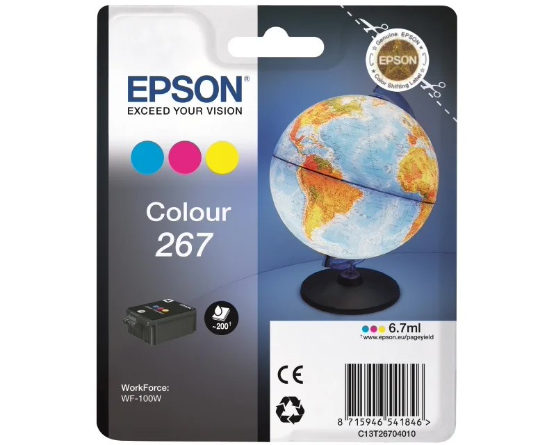 Epson T267 kolor kertridž za WF-100W 6.7 ml