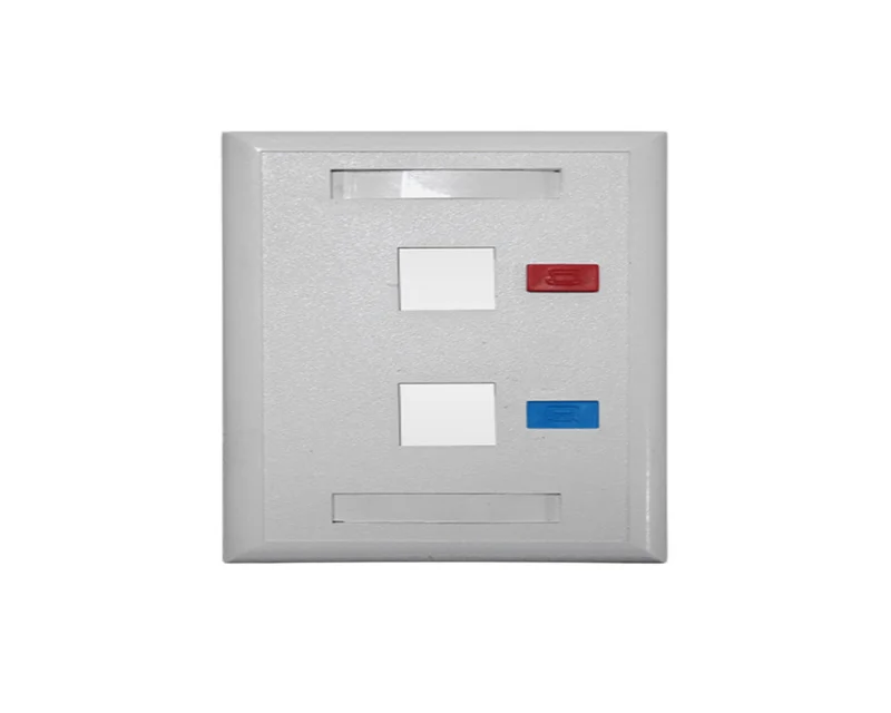 MAXPRO LINE modularna maska za doznu za 2 RJ45 modula 86x86 mm