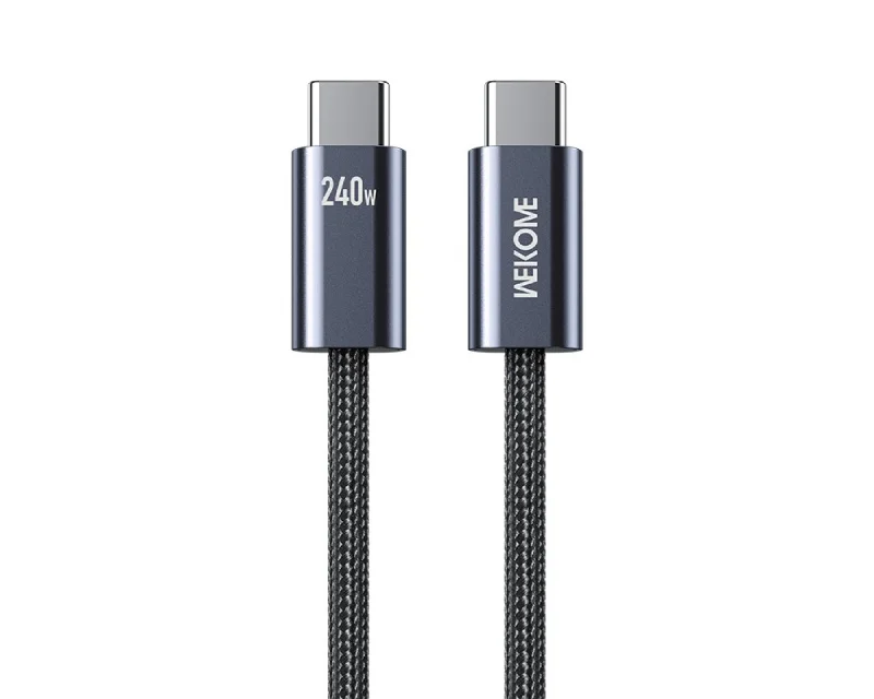 WEKOME WDC-23 USB tip C - USB tip C kabl 240 W 1 m crni