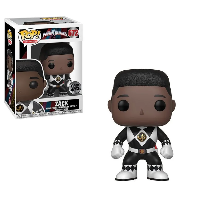 Funko POP! Television Power Rangers Zack Black Ranger #672 vinil figura 32808