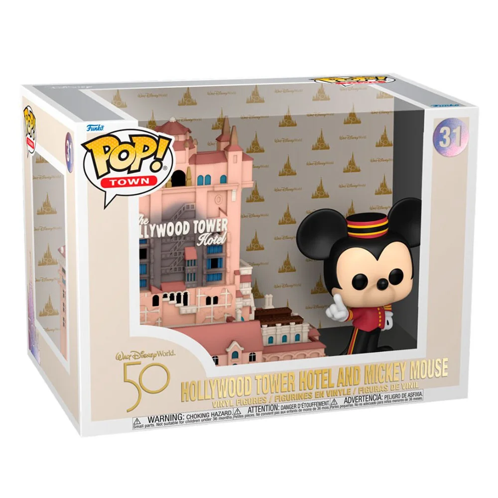 Funko Pop! Town Disney Hollywood Tower Hotel and Mickey Mouse vinil figure #31 64377