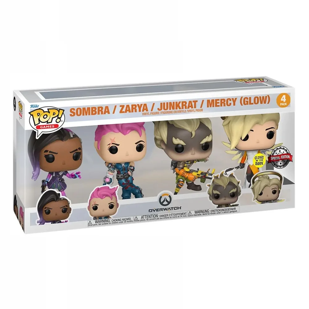 Funko POP! Games Overwatch set 4 figure Sombra, Zarya, Junkrat i Mercy Special Edition