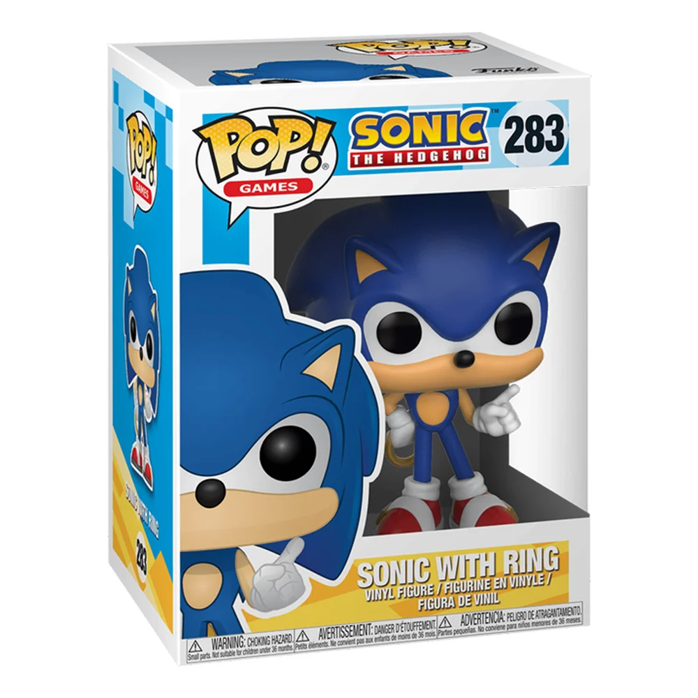 Funko POP! Games Sonic the Hedgehog Sonic with Ring #283 vinil figura 20146