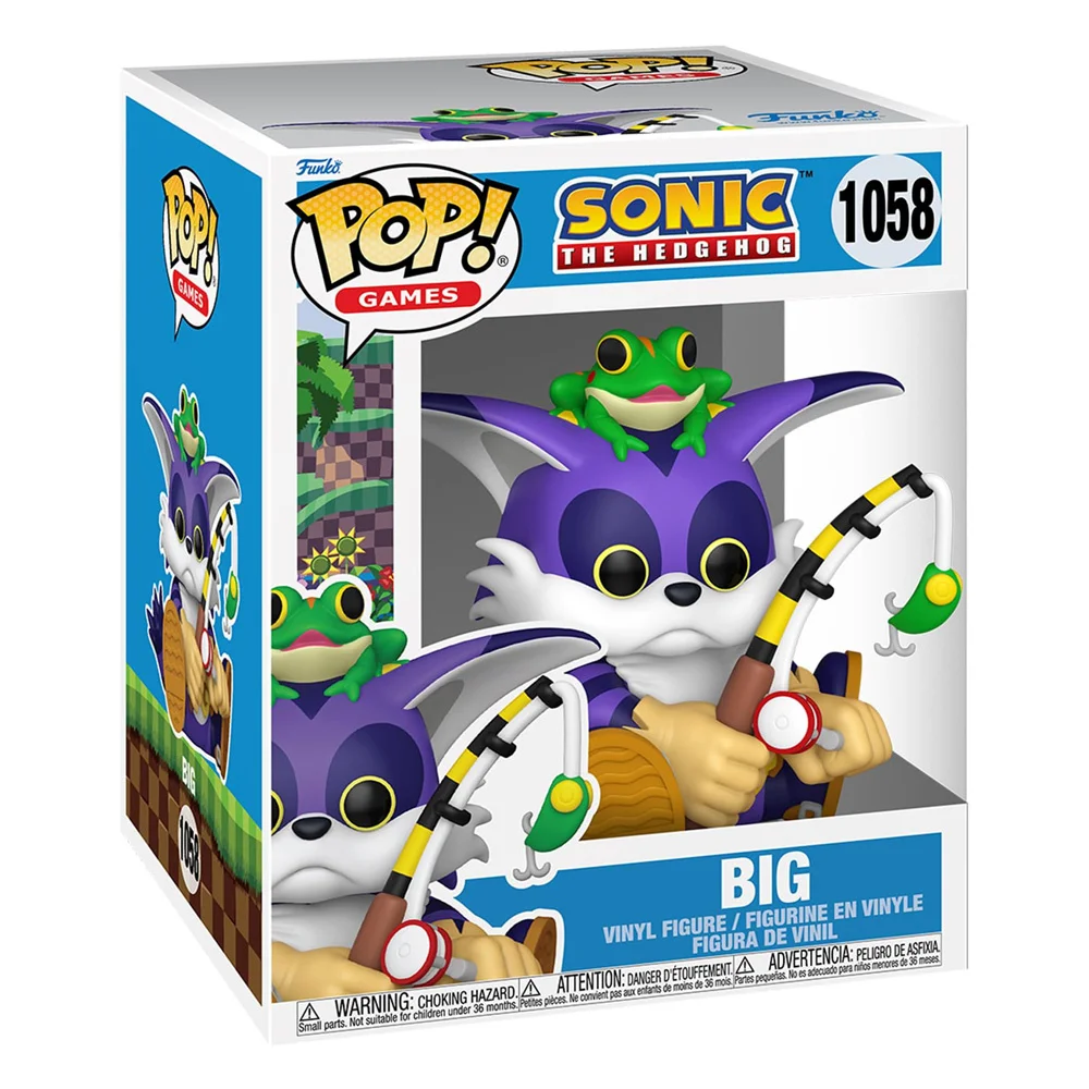 Funko POP! Super Sonic the Hedgehog Big the Cat with Froggy vinil figura #1058 83853