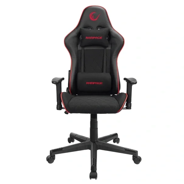 Rampage KL-R16 Drape gaming stolica tkanina i veštačka koža crno-crvena 38915
