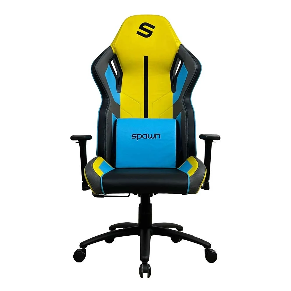 Spawn Lite gaming stolica žuta veštačka koža 3D rukonasloni do 150 kg