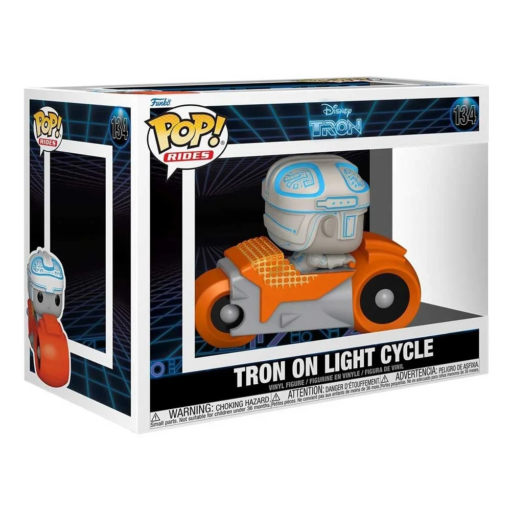 Funko POP! Rides Disney Tron (1982) Tron on Light Cycle vinil figura #134 80206