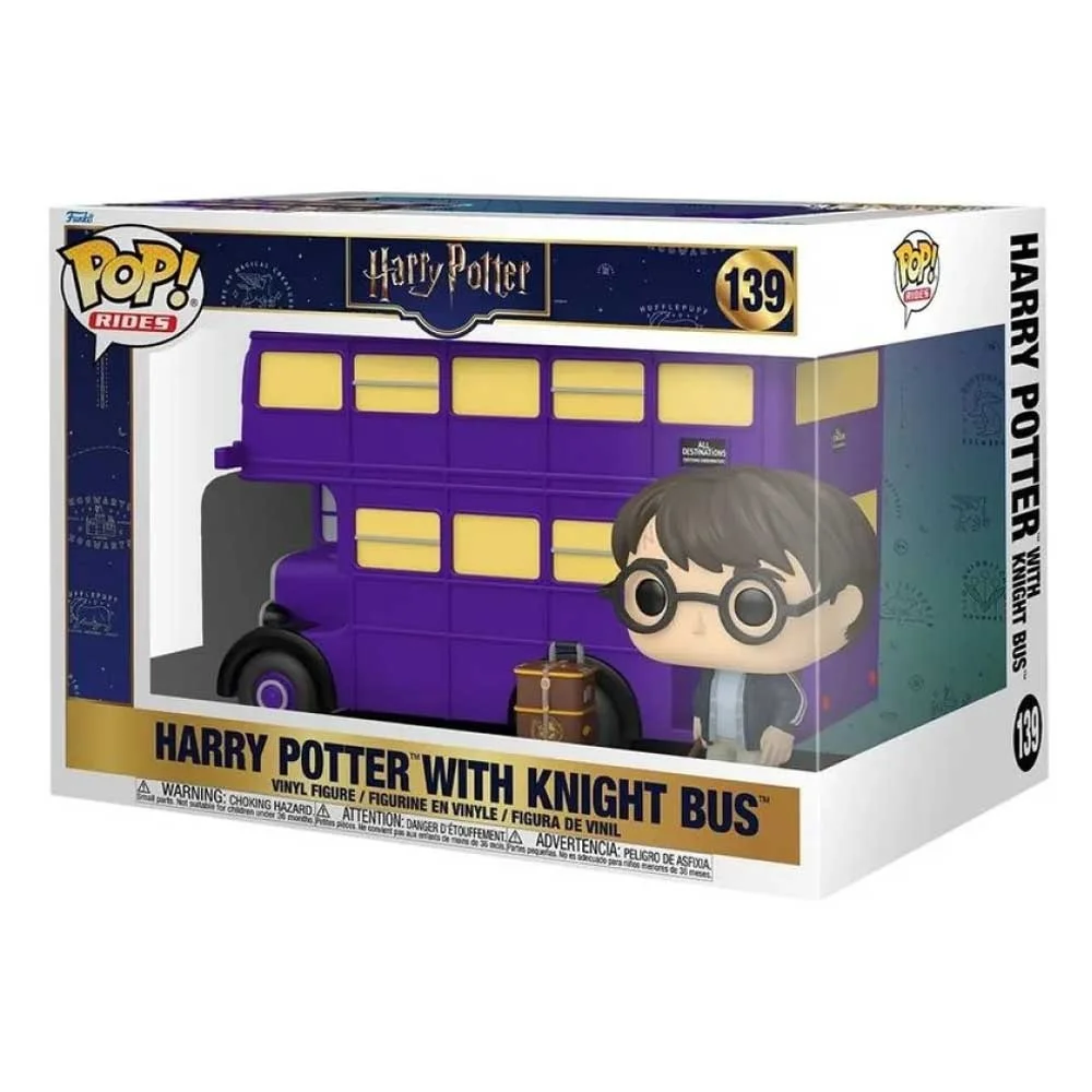 Funko POP! Rides Super Deluxe Harry Potter with Knight Bus vinil figure #139 76855