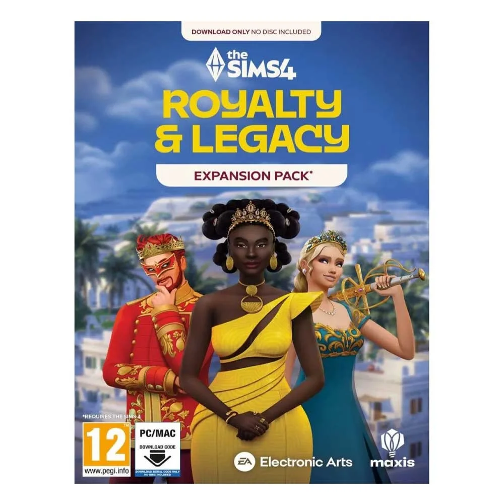 The Sims 4: Royalty & Legacy paket proširenja za PC (kod u kutiji)
