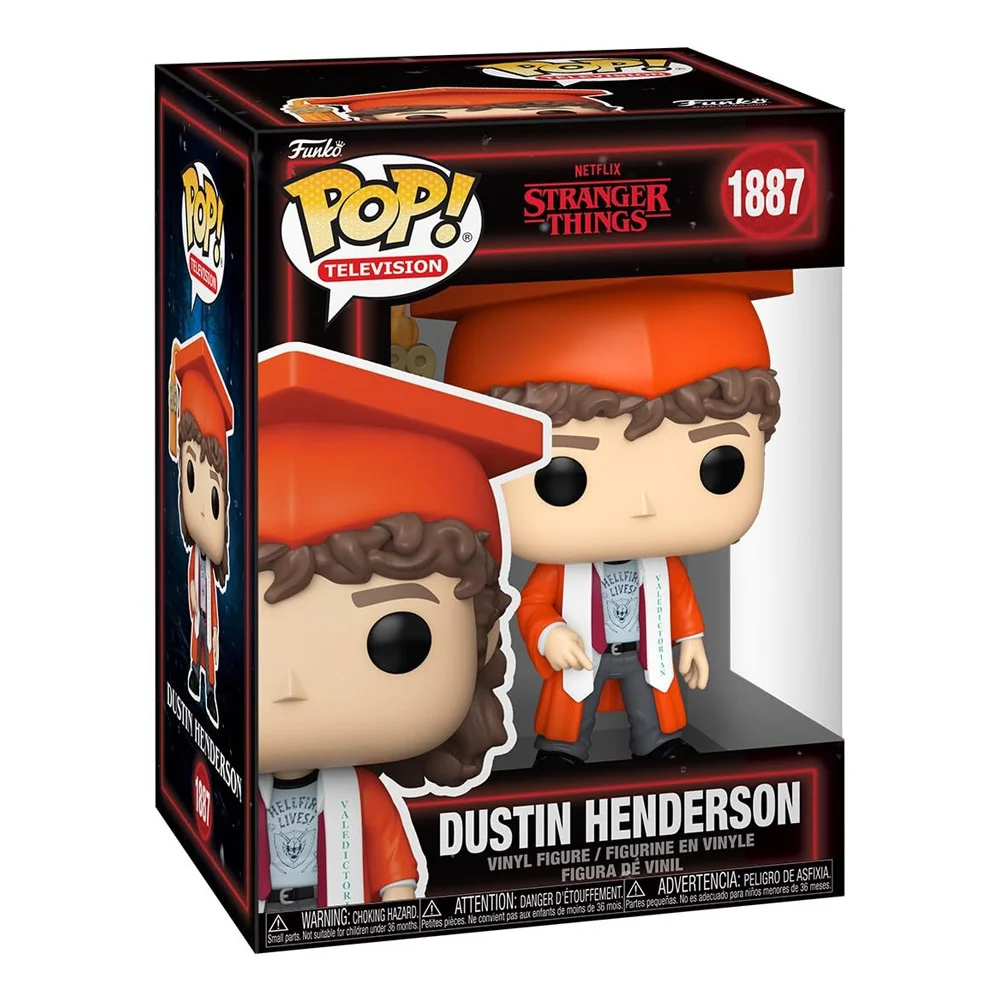Funko POP! TV Stranger Things Dustin Henderson (Graduation) vinil figura #1887 94353