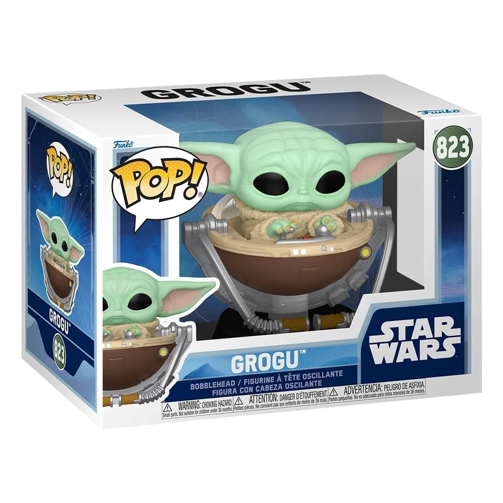 Funko POP! Star Wars The Mandalorian and Grogu Grogu in Pram vinil figura #823 90451