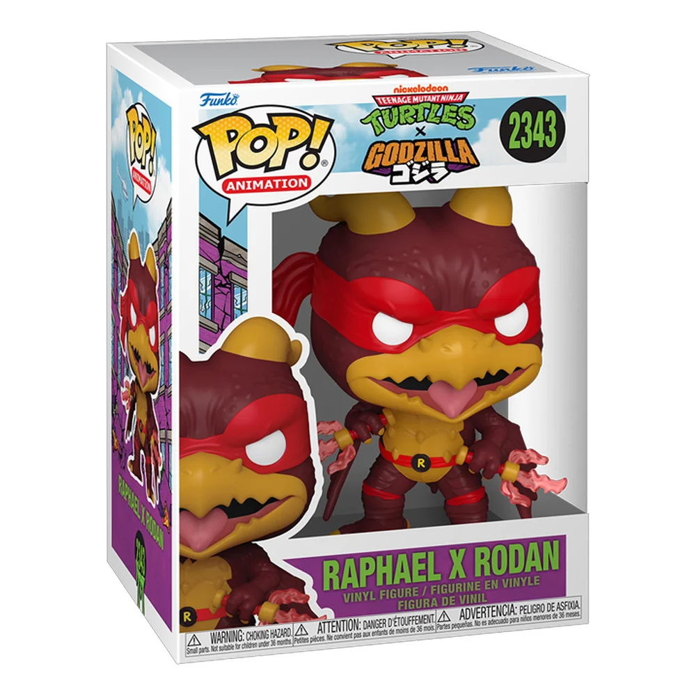 Funko POP! Animation TMNT x Godzilla Raphael x Rodan #2343 vinil figura 90585