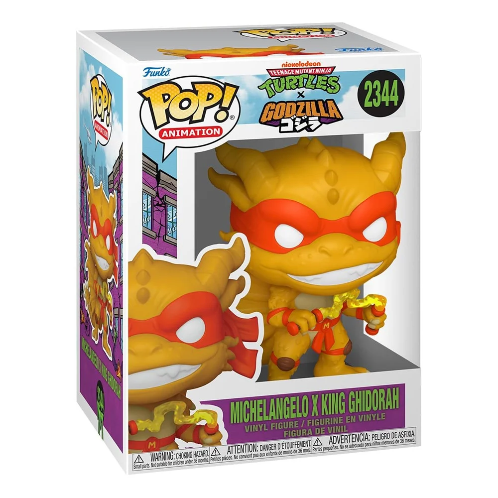 Funko POP! Animation TMNT x Godzilla Michelangelo x King Ghidorah #2344 vinil figura 90586