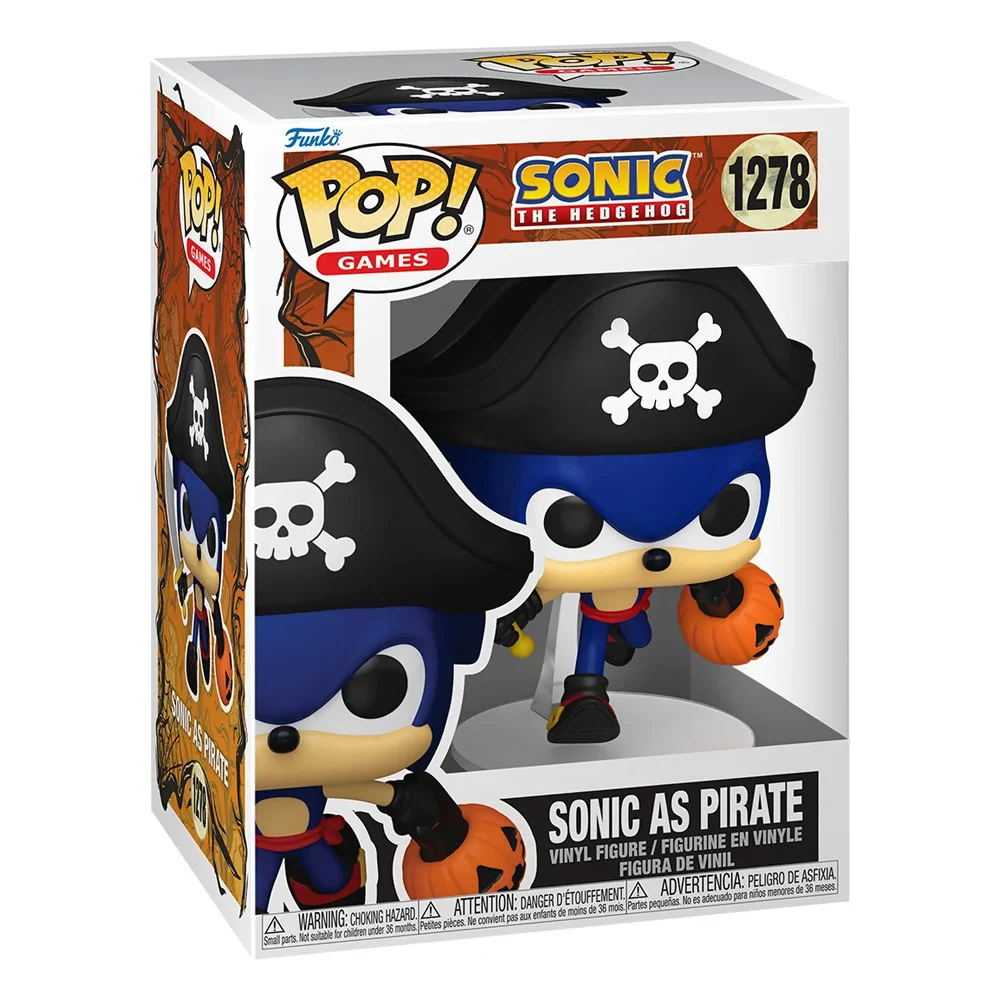 Funko POP! Games Sonic the Hedgehog Sonic as Pirate #1278 vinil figura 93528