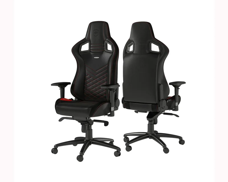 Noblechairs EPIC gaming stolica crno-crvena veštačka koža 4D rukonasloni do 120 kg NBL-PU-RED-002