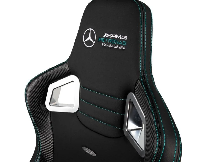 Noblechairs EPIC Mercedes-AMG Petronas F1 Team Edition gaming stolica do 120 kg NBL-EPC-PU-MPF