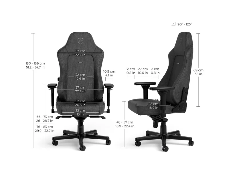 noblechairs HERO TX gaming stolica tkanina antracit NBL-HRO-TX-ATC