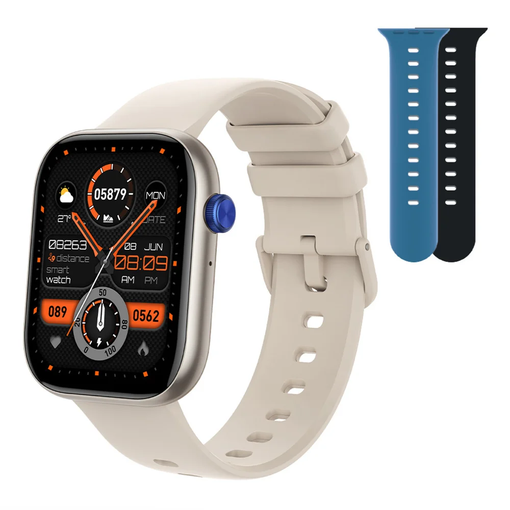 MOYE Kronos 3 Pro pametni sat 2.01" Bluetooth pozivi IP68 srebrni
