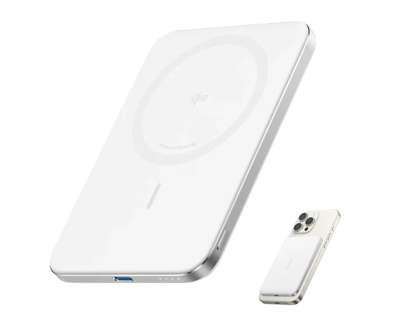 Anker Nano magnetni bežični power bank 5000 mAh 20W MagSafe Qi2 beli