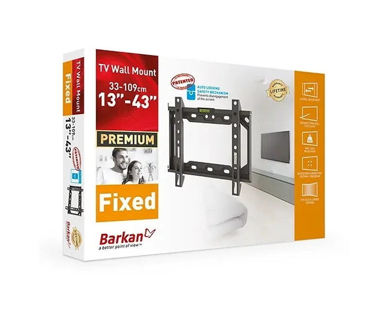 Barkan E202+.B zidni nosač za TV do 43 inča 40kg