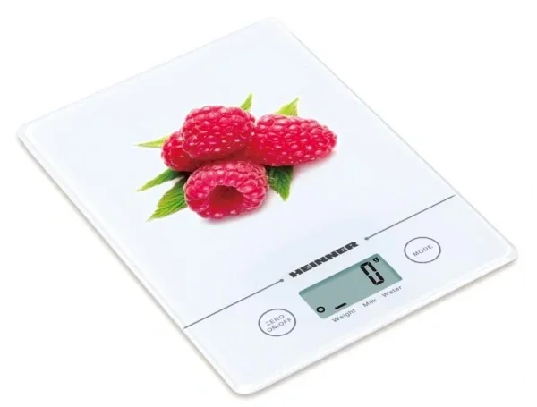 Heinner digitalna kuhinjska vaga 5 kg kaljeno staklo HKS-5-RSB