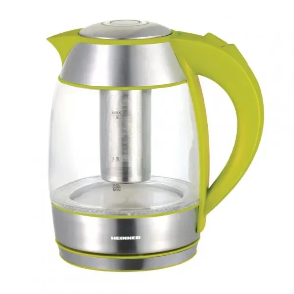 Heinner Charm stakleno kuvalo za vodu 1.8 l 2200 W sa filterom za čaj zeleno HEK-TF2200GR